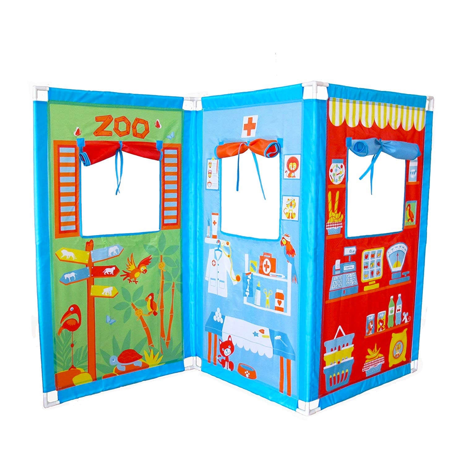 Teatrino per Bambini con 4 Personaggi Fun 2 Give Zig Zag Theatre Set ...