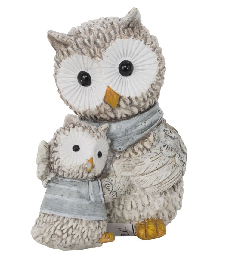 Gufo Ken con Figlio 7x4,5x7,5 cm in Poliresina – acquista su Giordano Shop