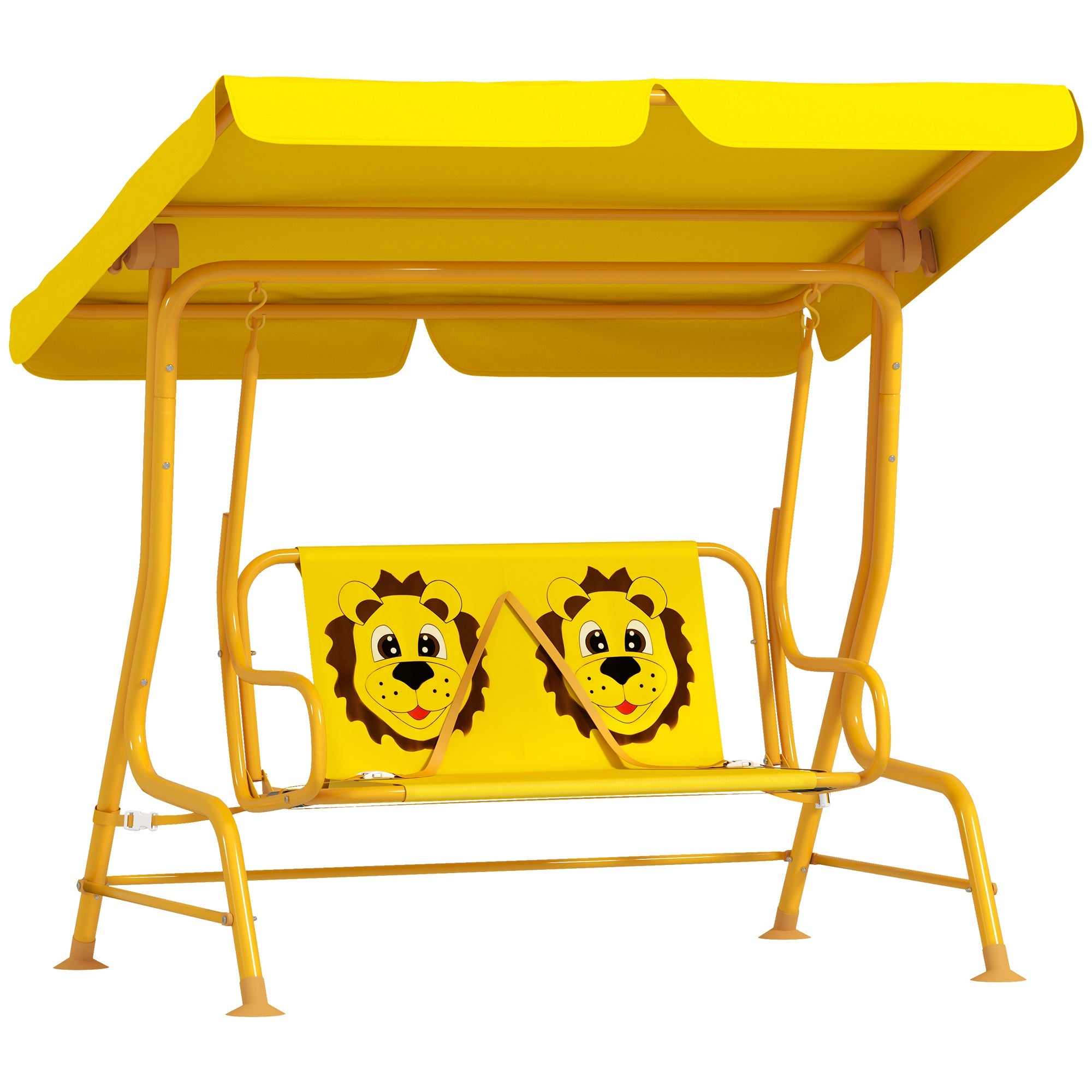 Dondolo per Bambini da Giardino a 2 Posti 112x75x120 cm con Cinture di ...