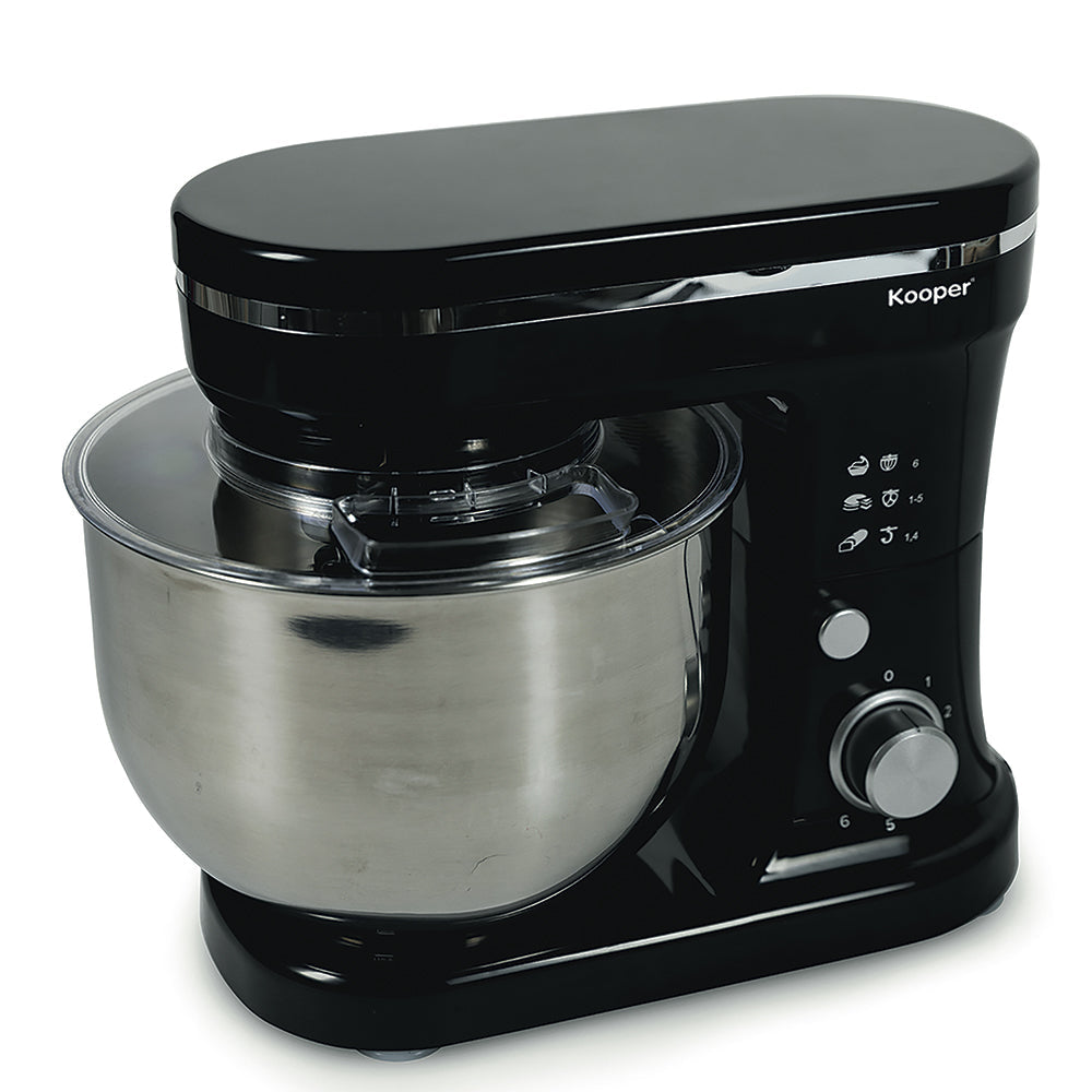 Impastatrice Planetaria 5 Litri 6 Velocità 1200W Kooper Aurora Nero ...
