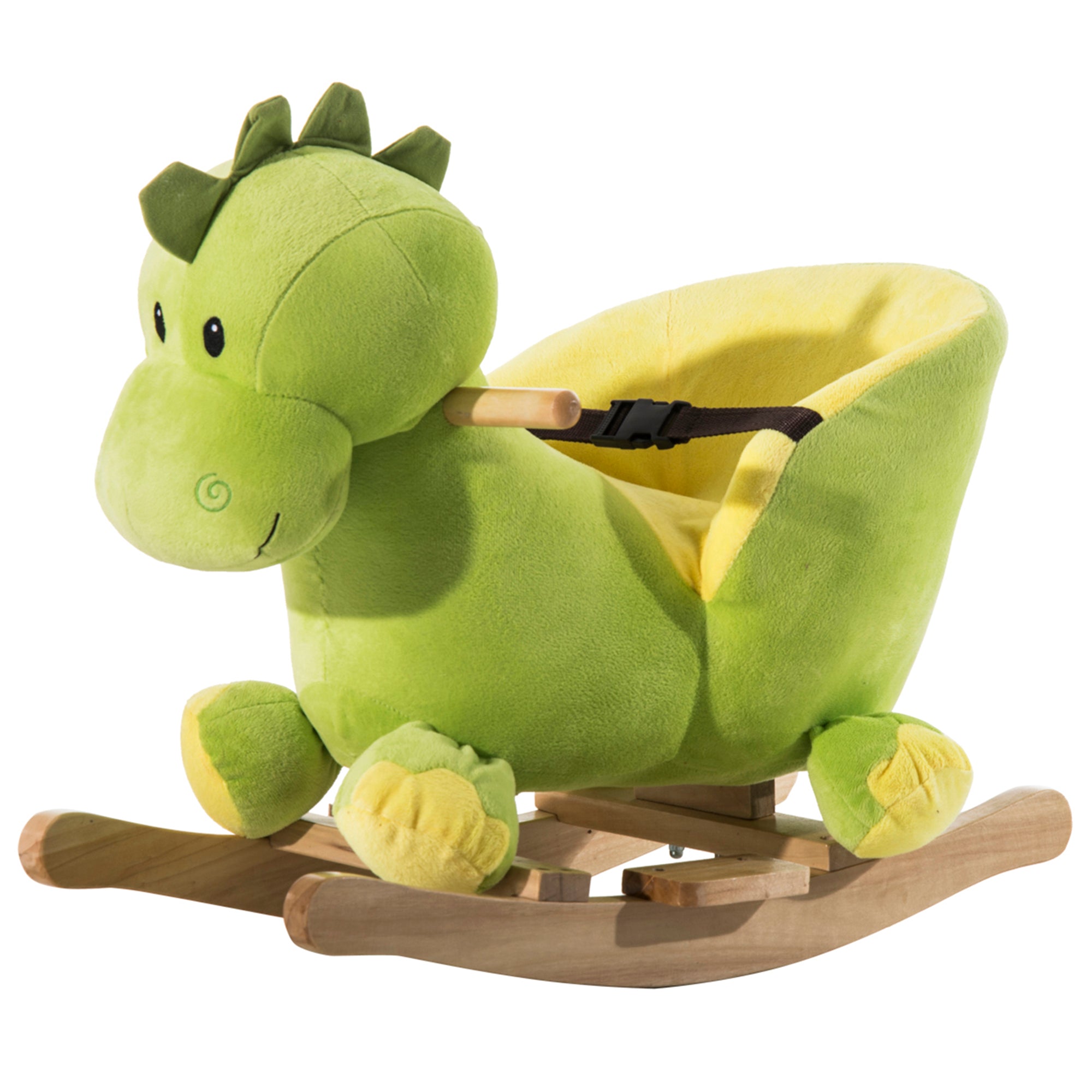 Drago a Dondolo per i Bambini in Legno Verde e Giallo – acquista su ...