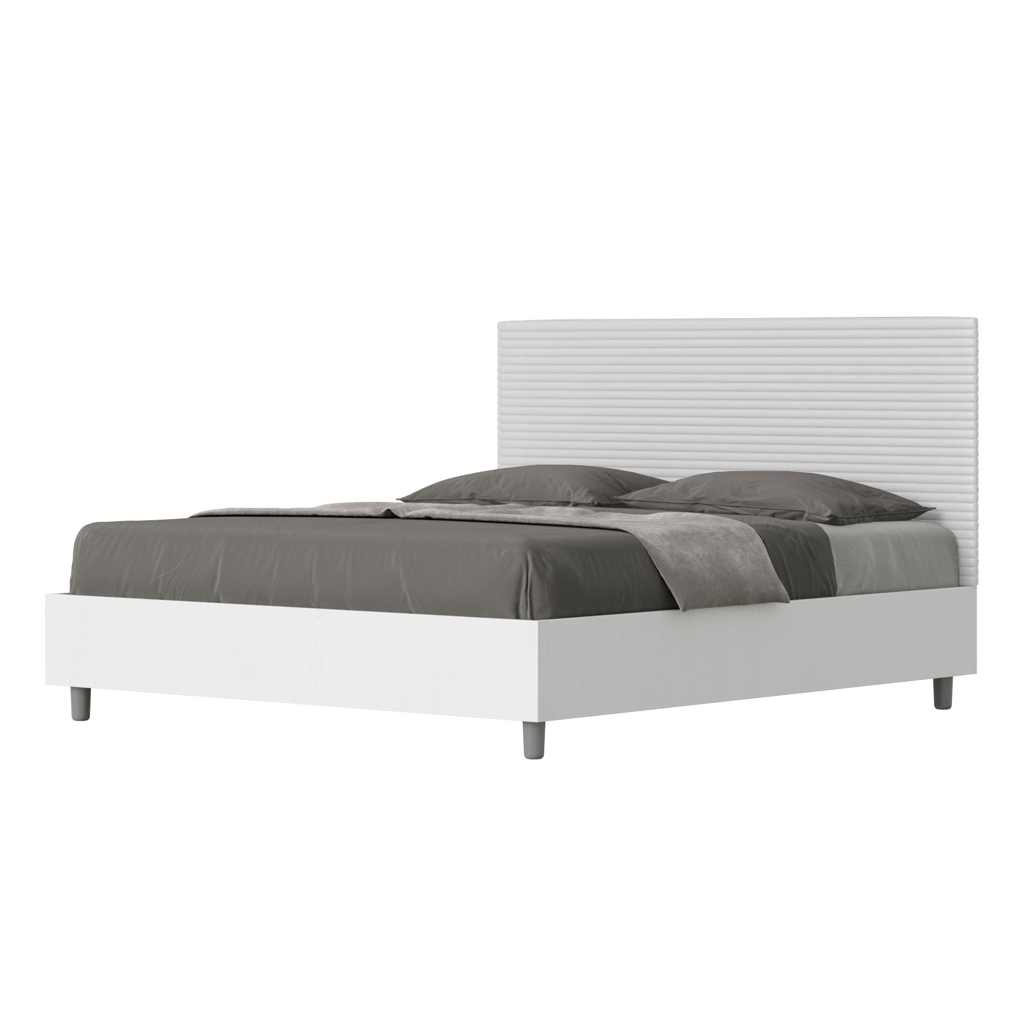 Letto Matrimoniale con Rete e Contenitore Alzata Comoda Struttura ...