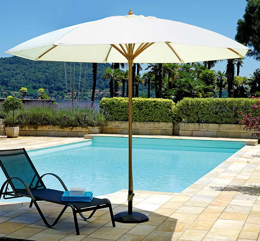 Ombrellone a Cupola da Giardino in Alluminio Ø3,3m Vorghini ConTract ...