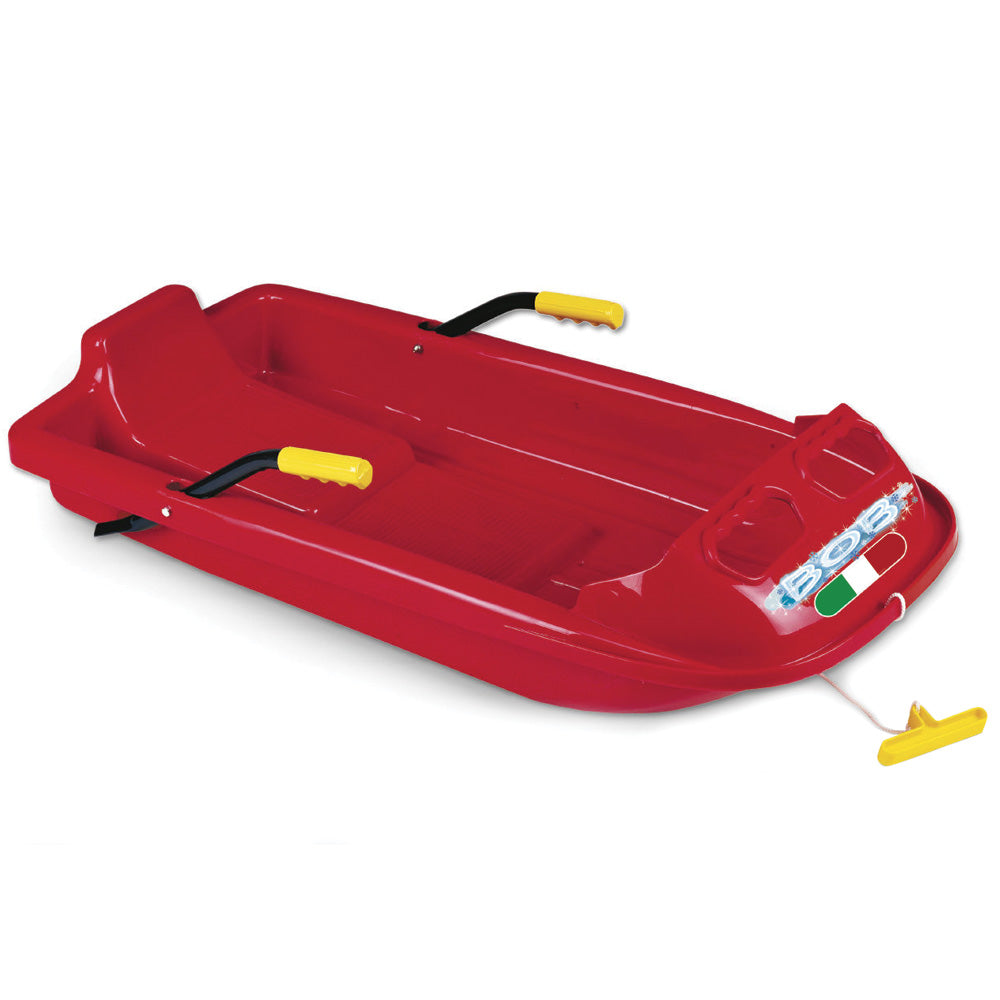 Bob Slittino Bimbo 1 Posto con Freni Slitta Neve per Bambini Rosso ...