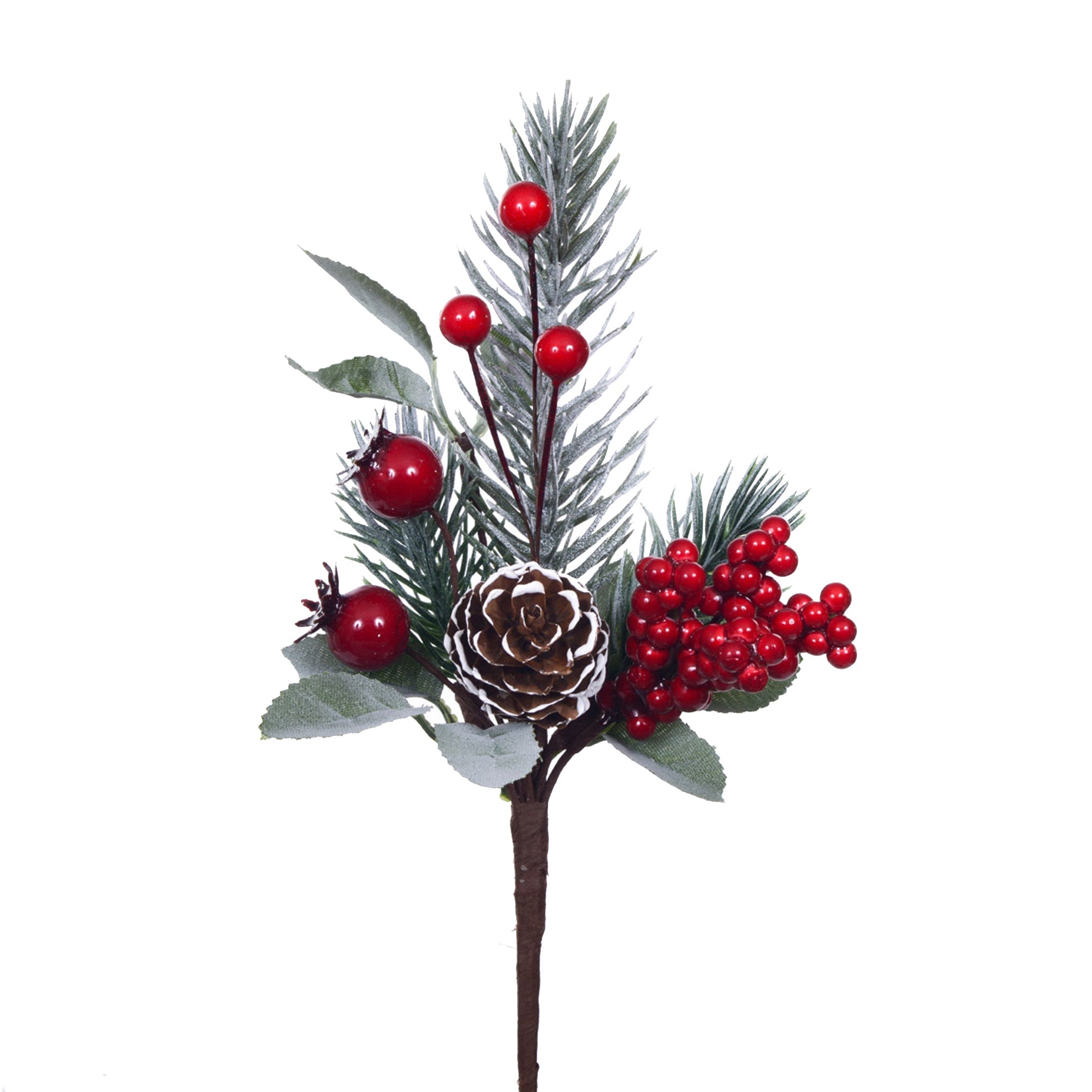 Set 24 Pick Bacche con Abete H20 cm Rosso – acquista su Giordano Shop