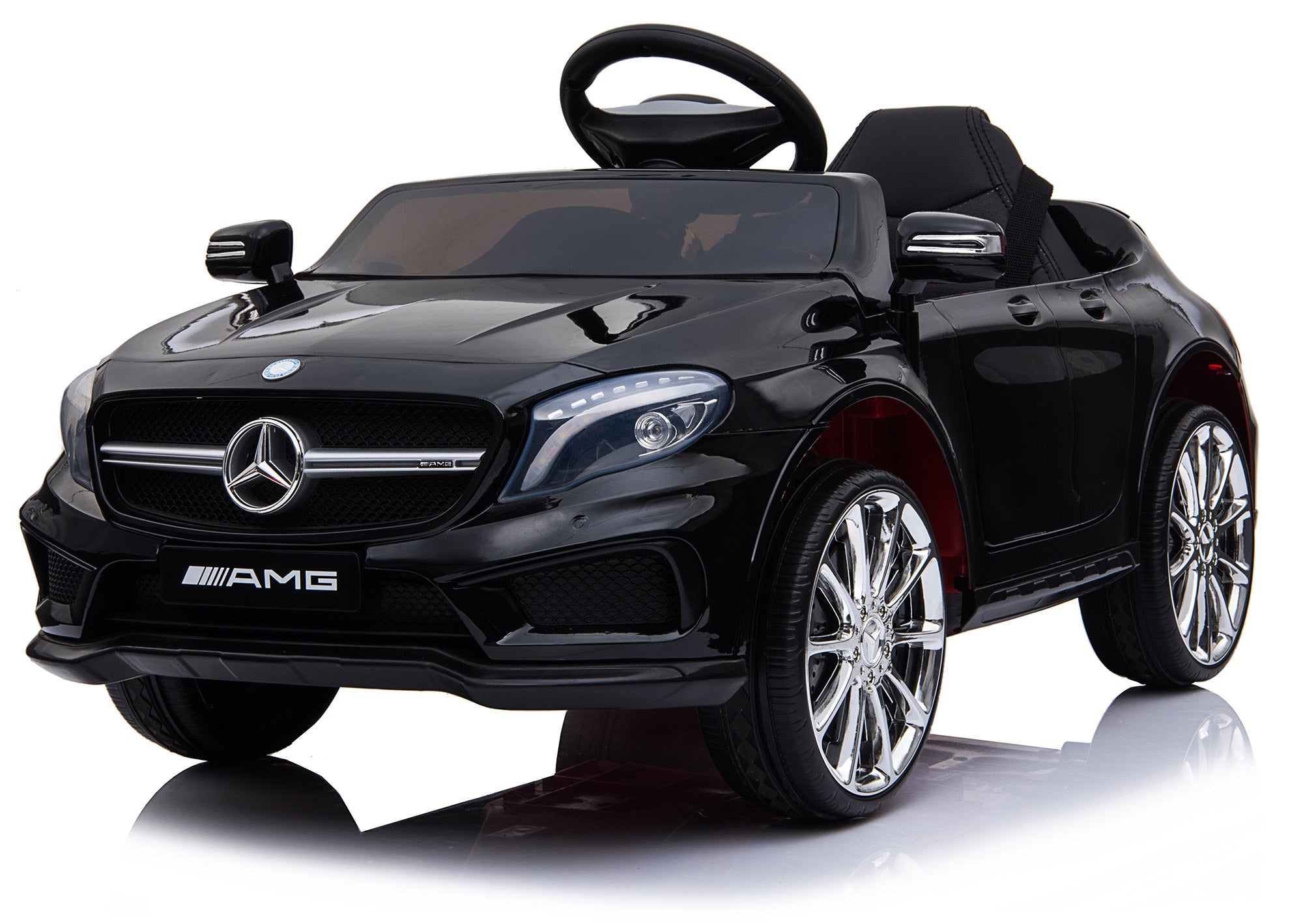 Macchina Elettrica per Bambini 6V con Licenza Mercedes AMG GLA 45 Nera ...