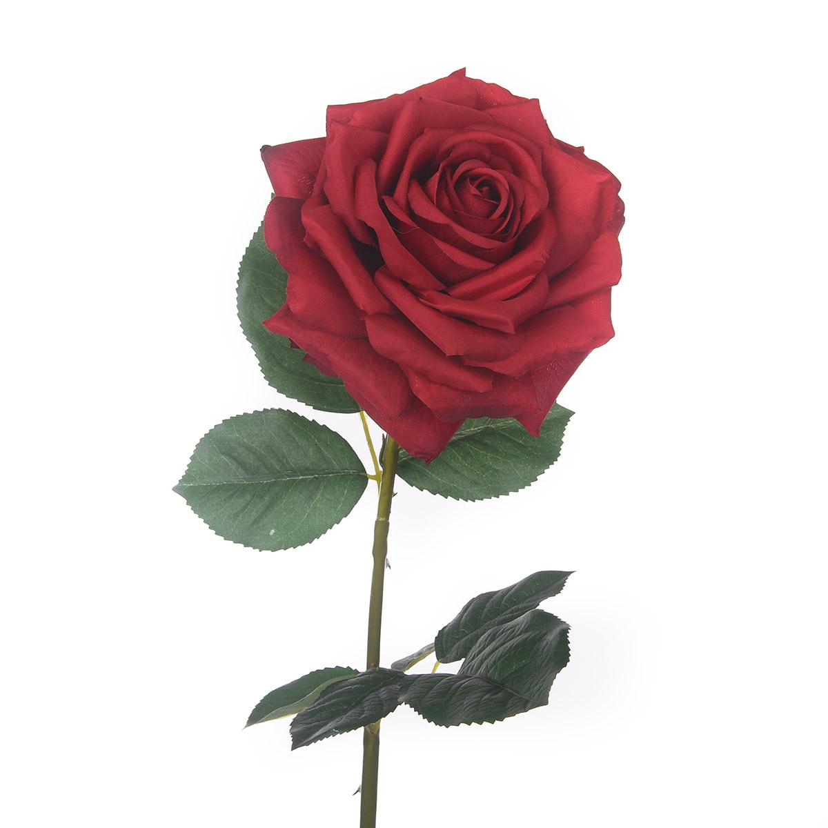 Set 3 Rose Artificiali Aperta Altezza 79 cm Rosso – acquista su ...
