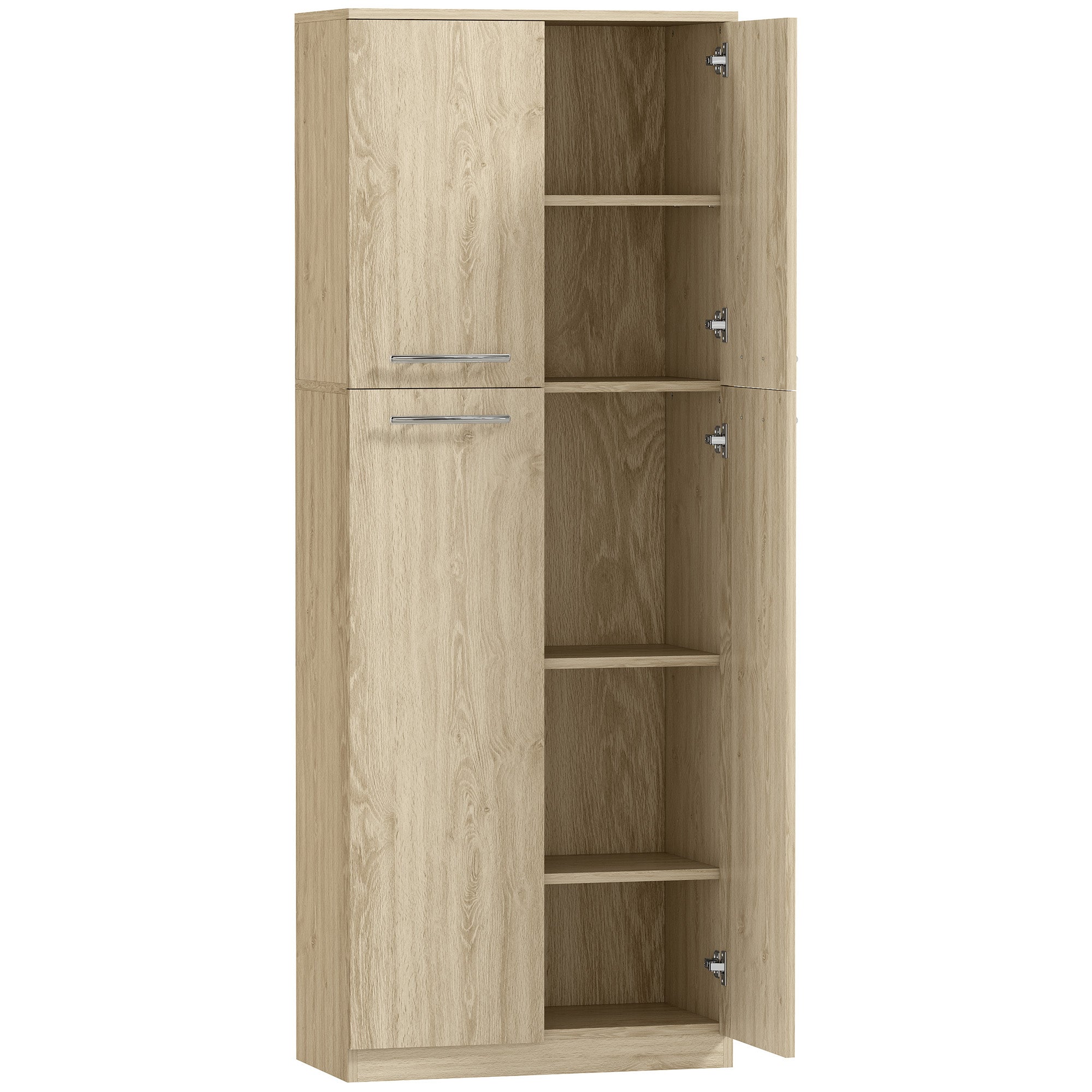 Mobile Contenitore Minimal 59x31x155 cm con 2 Armadietti e Mensole ...