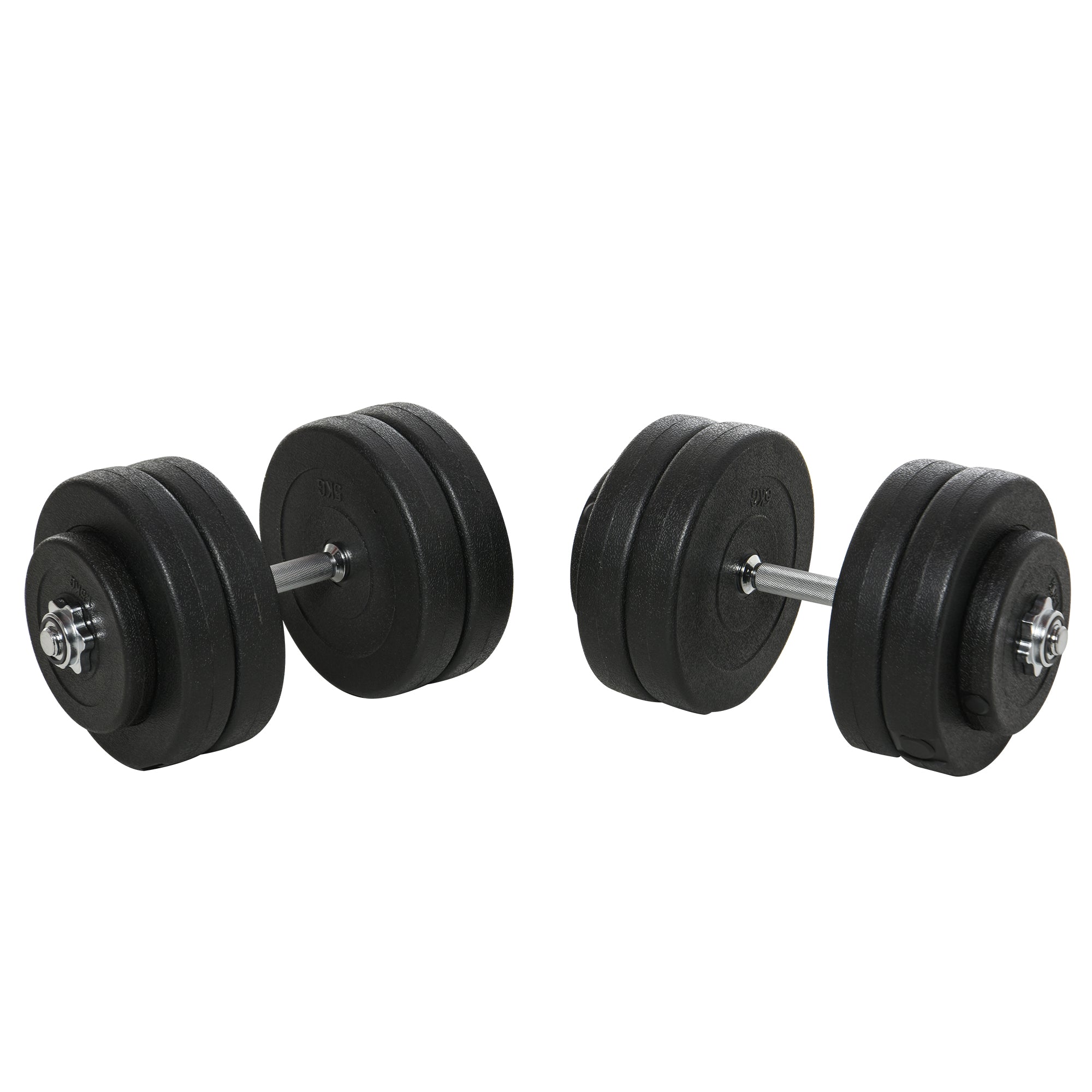 Set 2 Manubri con 12 Dischi Gommati 50 Kg in Acciaio – acquista su ...