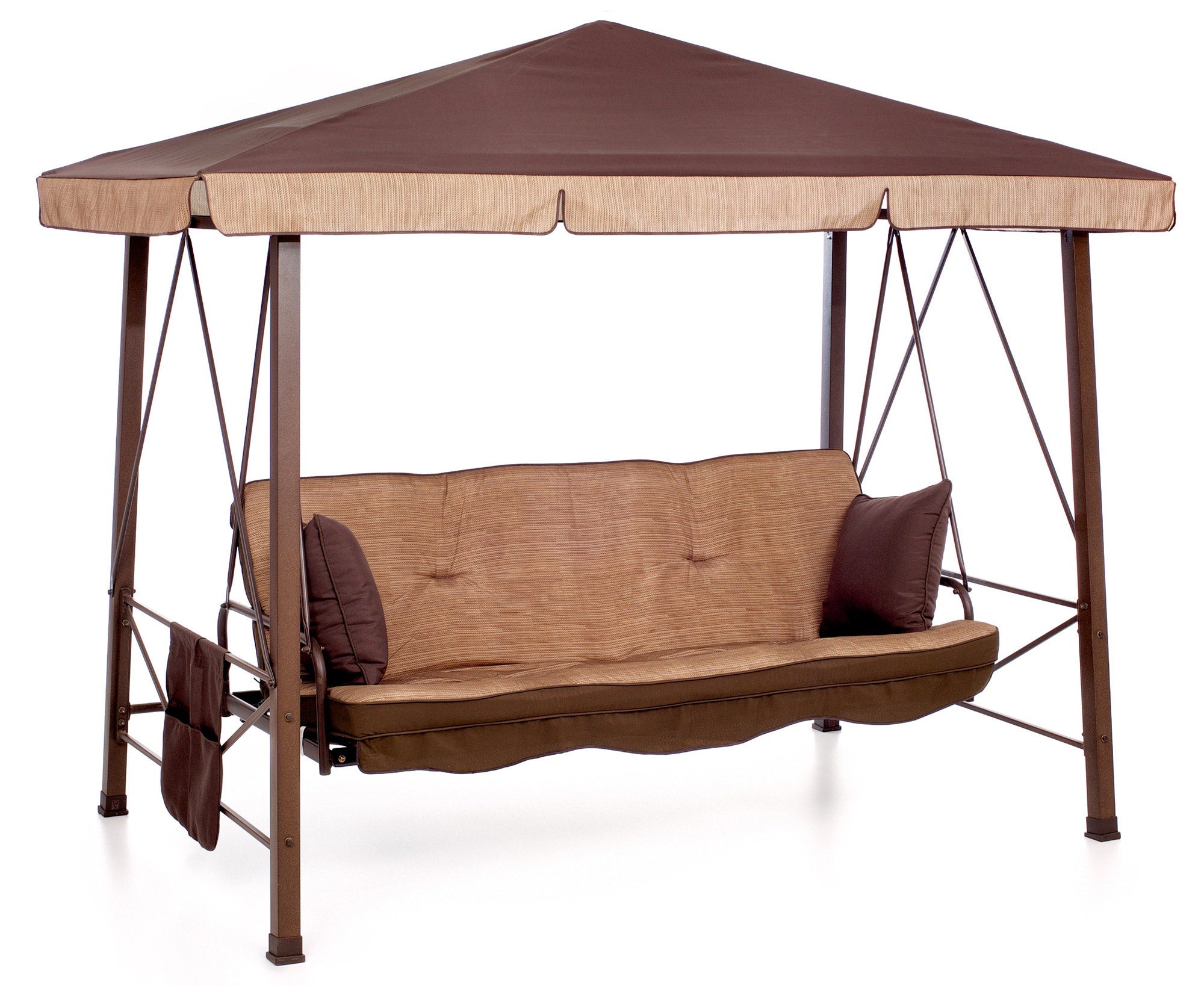 Dondolo Pagoda 3 Posti 247x138x201 cm Schienale Reclinabile per ...
