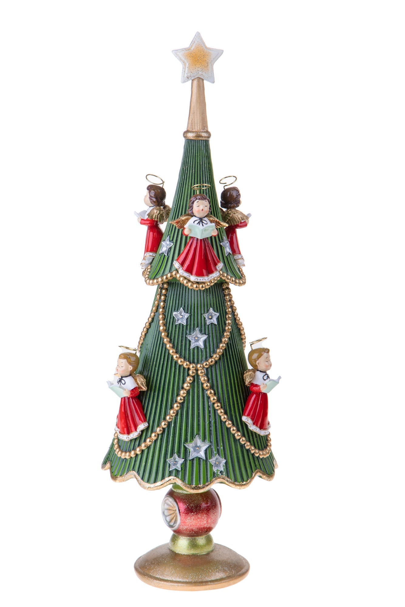 Albero Natale con Angeli e Led 60 cm Verde – acquista su Giordano Shop