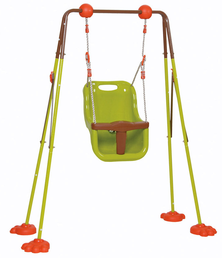 Altalena da Giardino 1 Posto con Struttura in Acciaio Miller Baby Swing ...