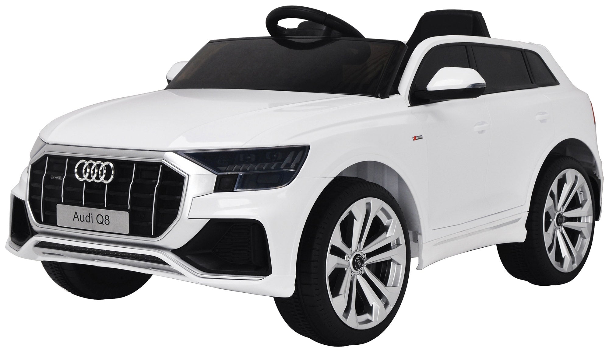 Macchina Elettrica per Bambini 12V con Licenza Audi Q8 Bianca ...