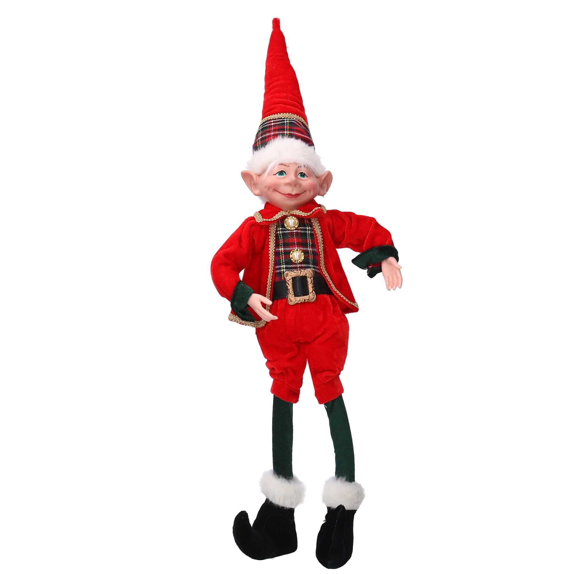 Elfo tessuto rosso verde cm 16x11xh65 – acquista su Giordano Shop