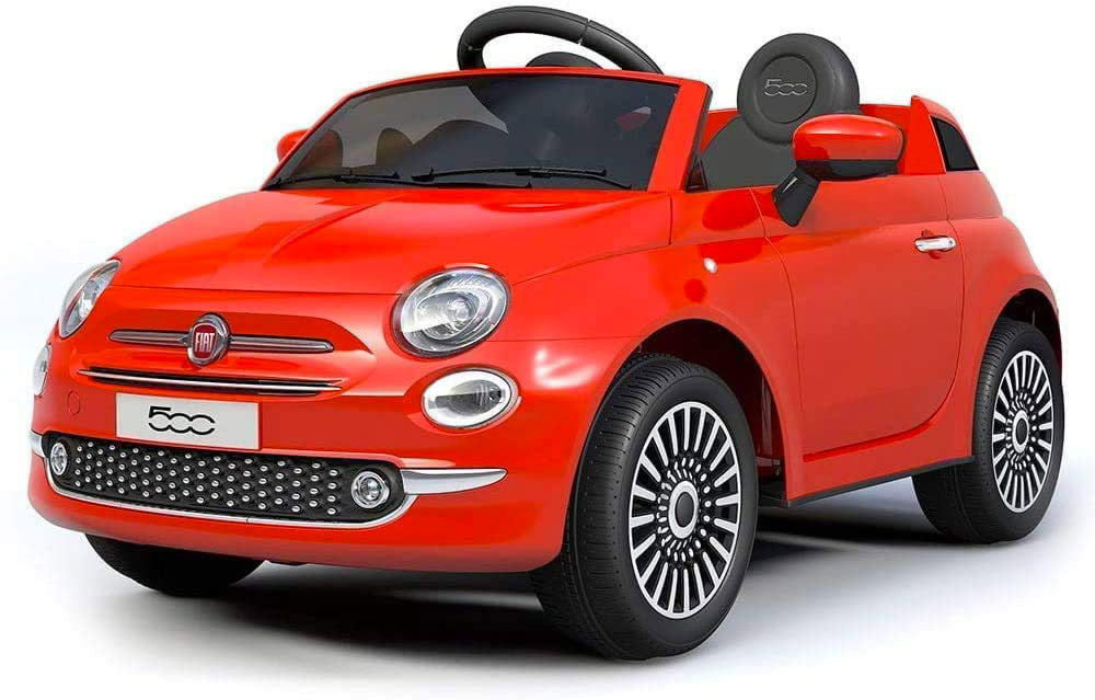 Macchina Elettrica per Bambini 12V con Licenza Fiat 500 Rossa ...