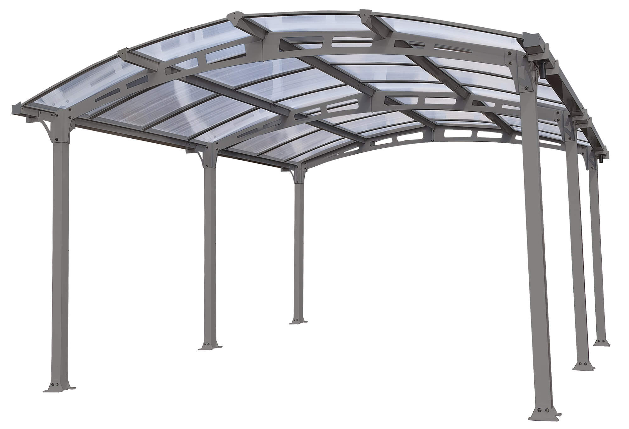 Box Auto da Esterno in Alluminio 362x502cm H242cm Onduline Carport ...