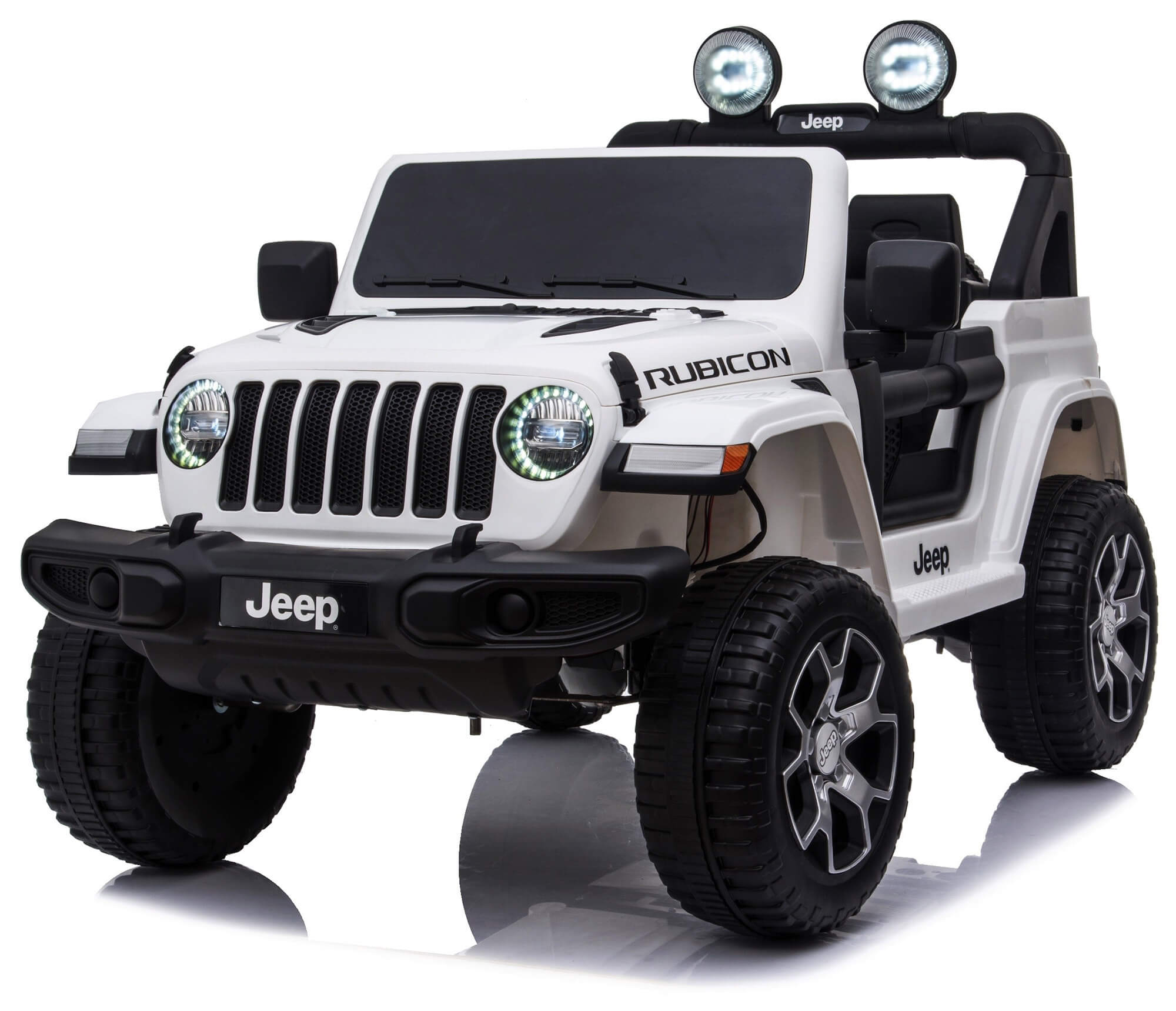 Macchina Elettrica per Bambini 12V 2 Posti con Licenza Jeep Wrangler ...